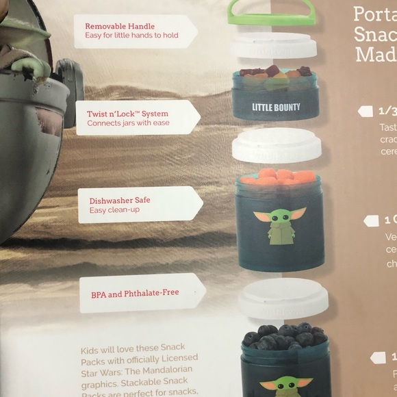 Star Wars | Kitchen | Mandalorian Grogu Whiskware Snacking Containers ...